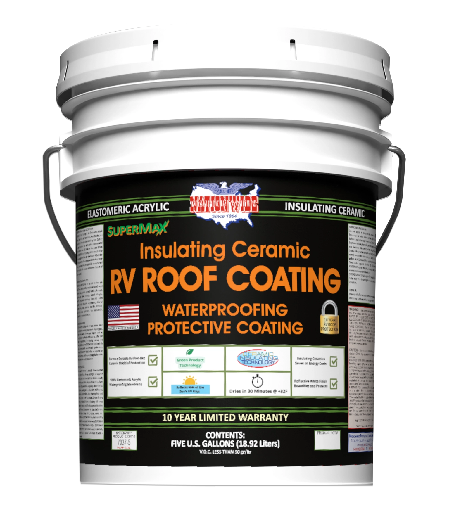 SUPERMAX™ 10 Year RV Roof Coating – Nationwide Protective Coatings Mfrs ...